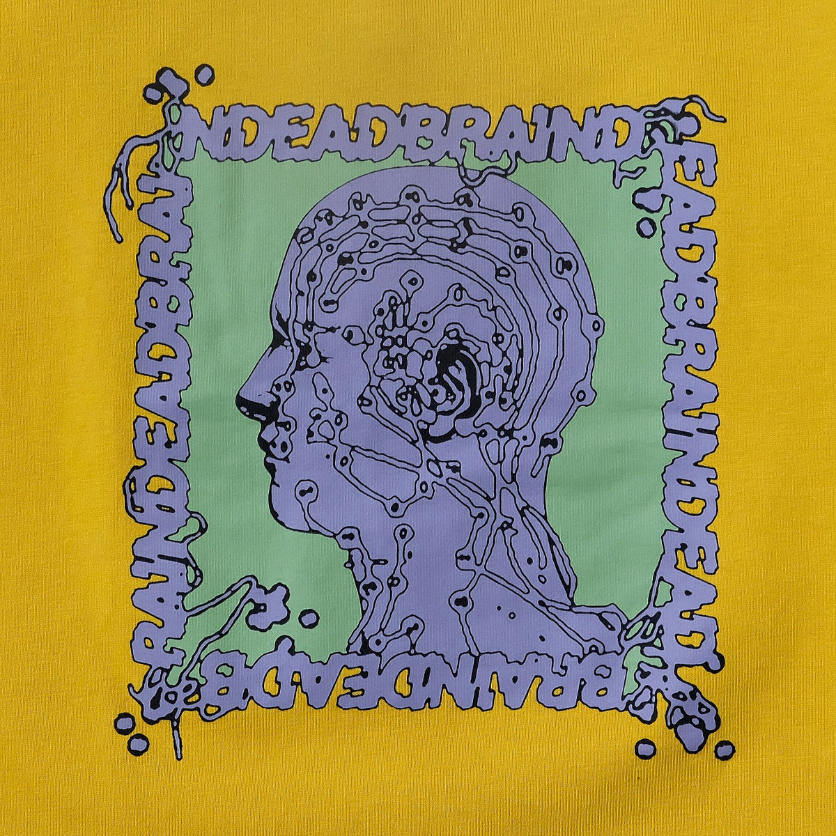 Brain Dead Brain scanner long sleeve T Mustard – EXTRO